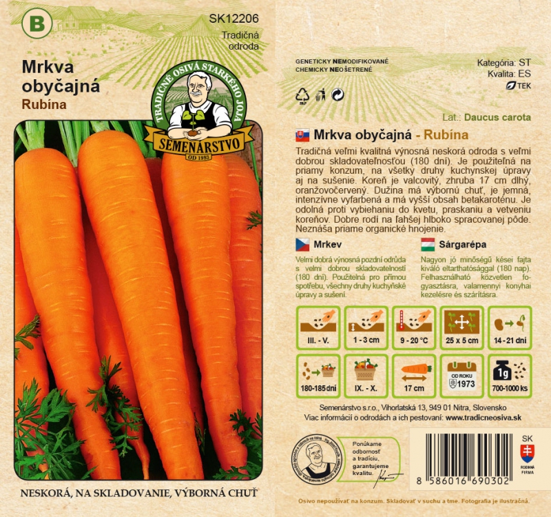 Semenářství Mrkev Ruby - Stromo.cz